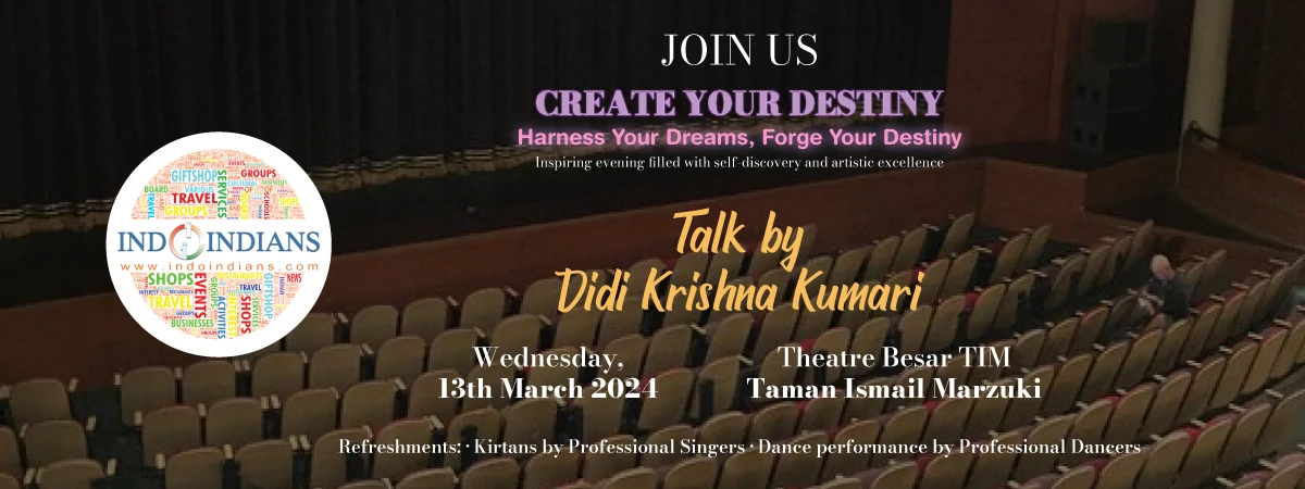Create your Destiny - Didi Krishna Kumari - Indoindians Event